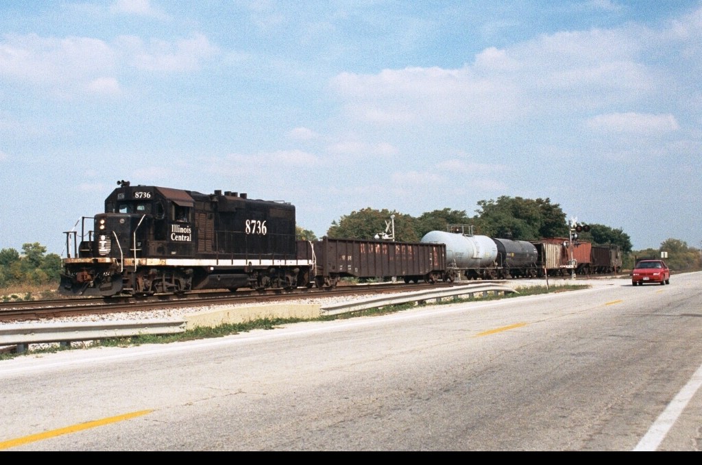 IC 8736 on the ex-GM&O in Lemont, IL.